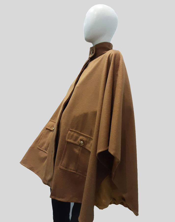 Alpaca Cape Army Design Chocolate – Alpaca Shop Australia